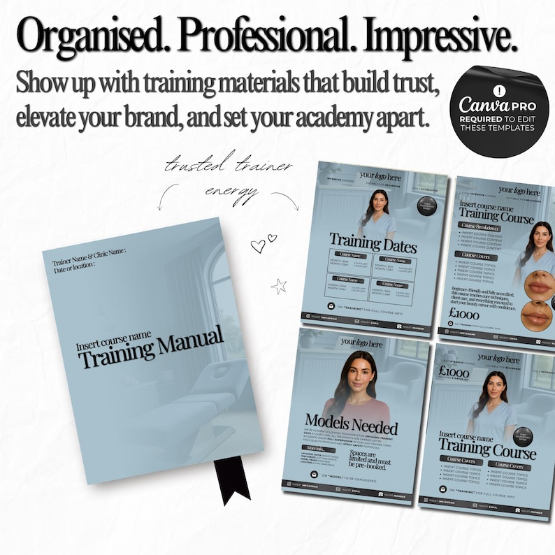 Academy Canva Template Kit | Training Manual, Forms (canva Pro Required ...