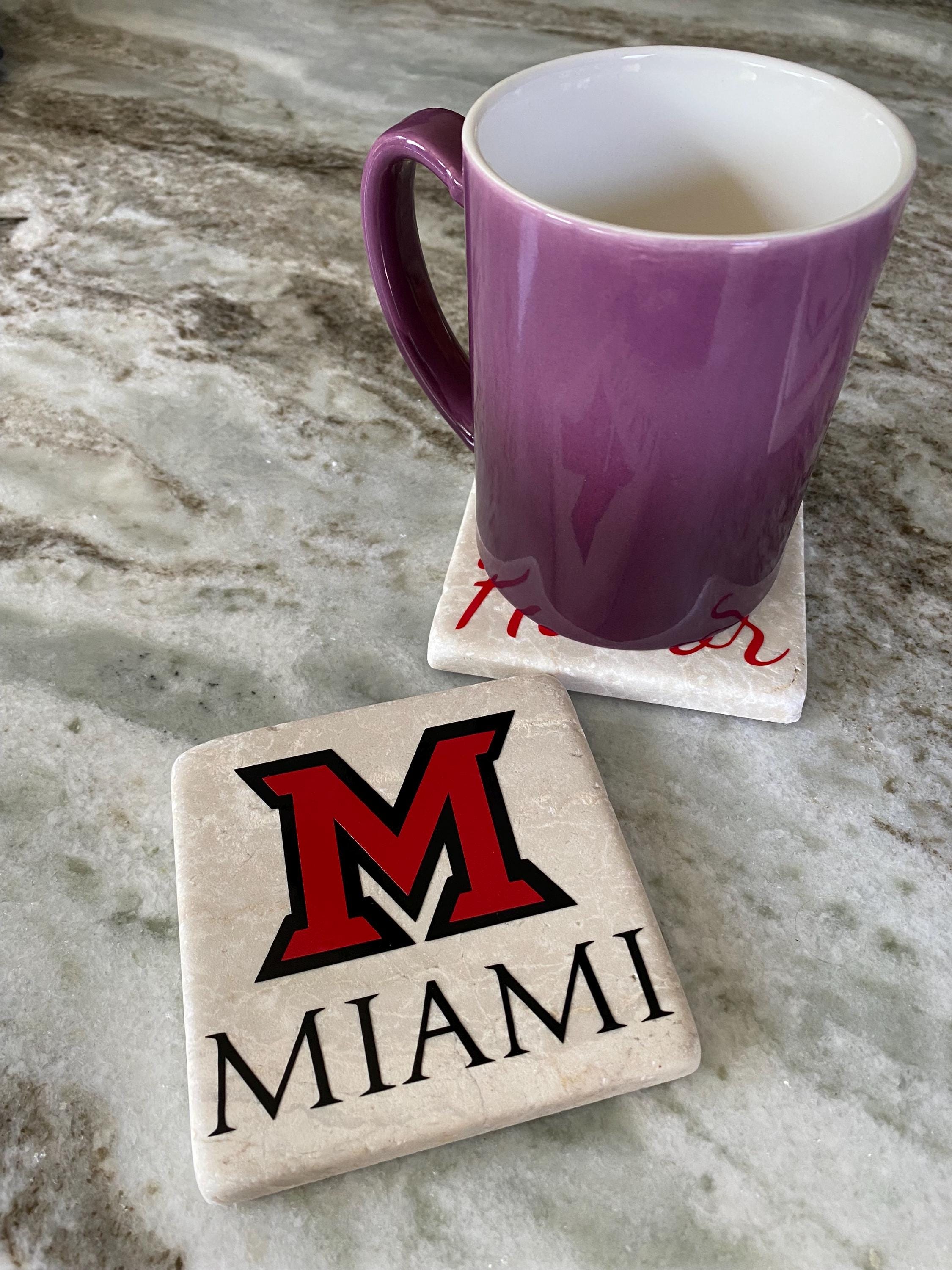 Miami University Coasters, Miami University Gift - Etsy
