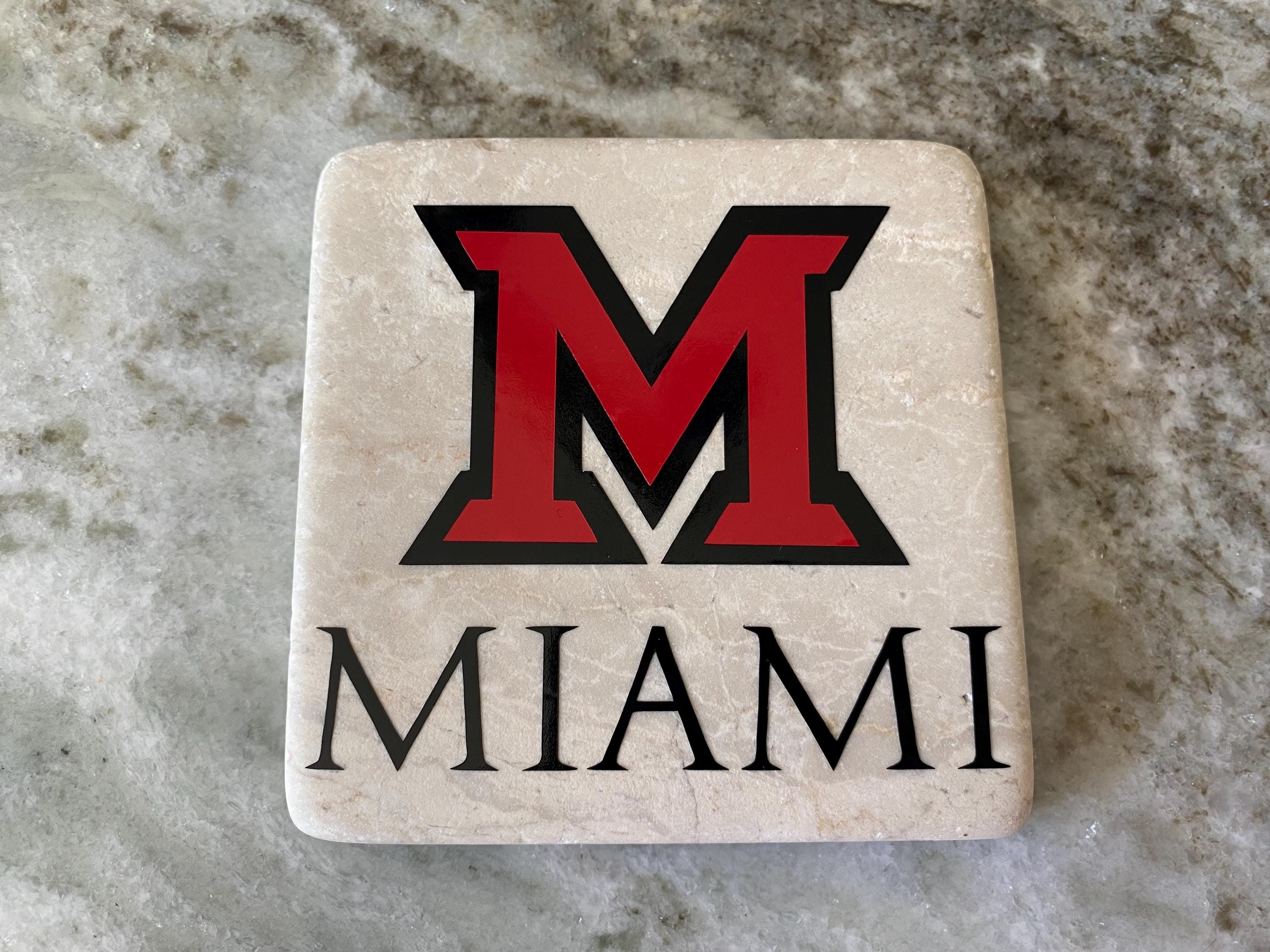 Miami University Coasters, Miami University Gift - Etsy