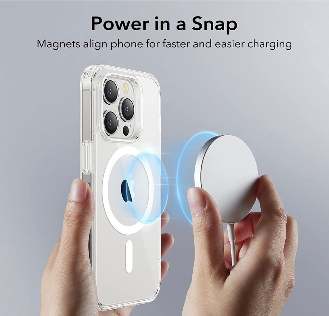 Magsafe Transparent Wireless Charging Clear Phone Case for - Etsy