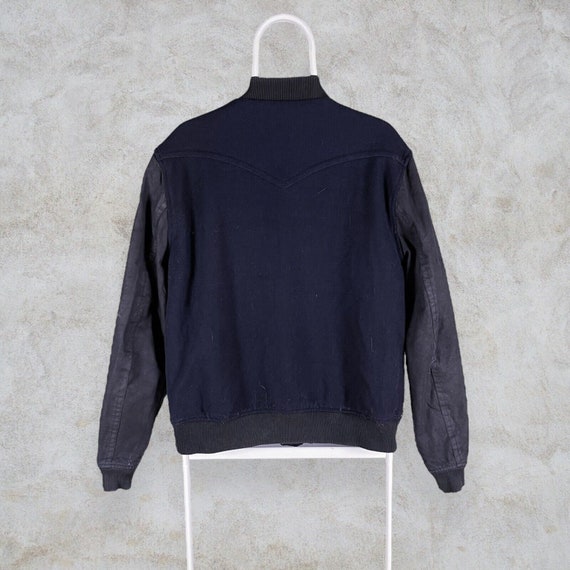 Levi's Varsity Jacket Wool Bomber Navy Blue Mens Large - Gem