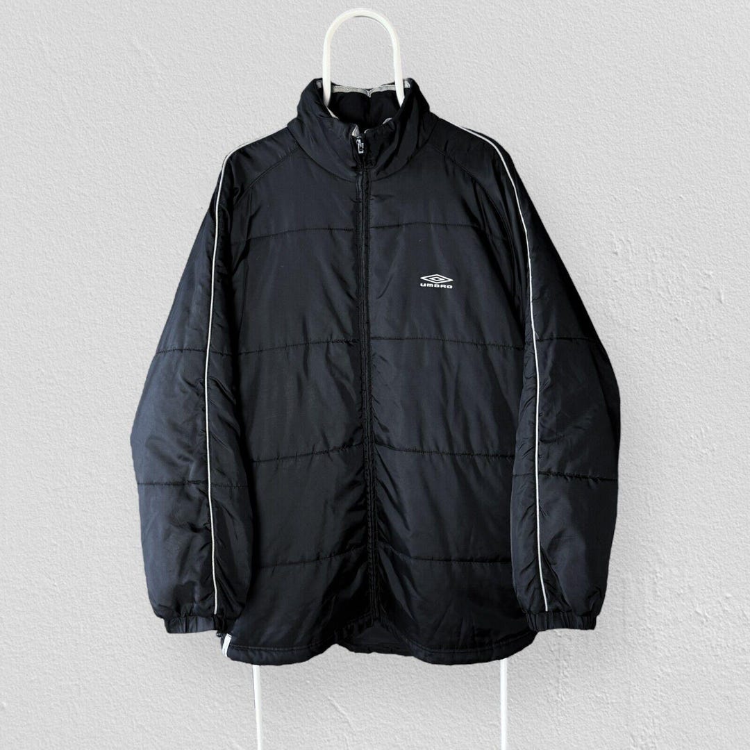 Vintage Umbro Black Puffer Jacket 90s Mens Large - Etsy