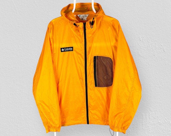 Vintage Columbia Yellow Jacket Packable Lightweight Mens Medium - Etsy
