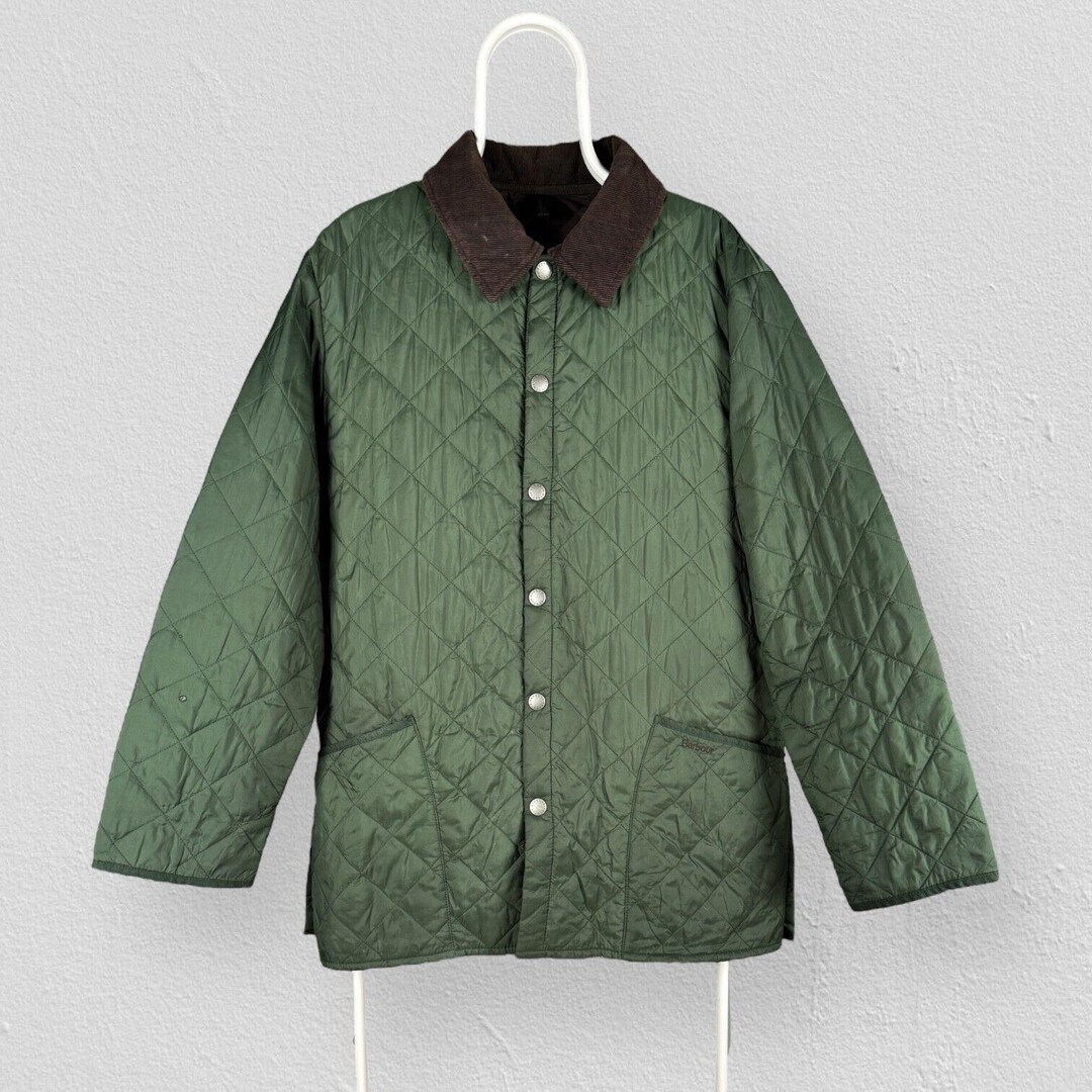 Barbour Green Quilted Liddesdale Jacket Mens Large - Etsy