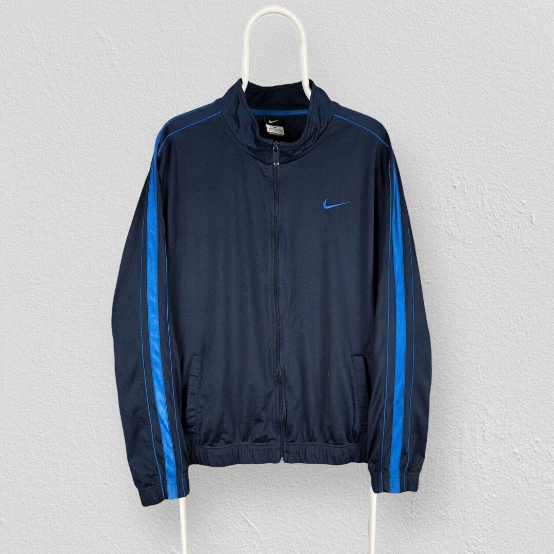 Vintage Nike Blue Track Top Jacket Mens Large - Etsy