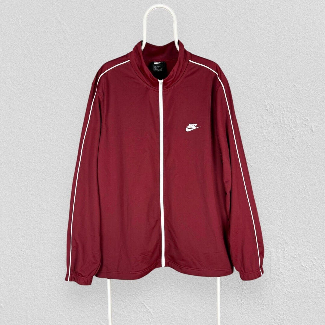 Nike Red Track Top Jacket Striped Mens XXL - Etsy
