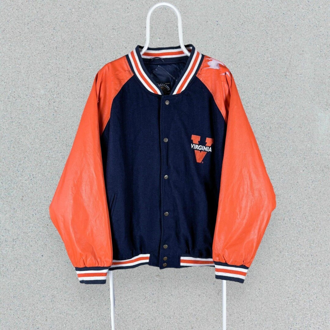 Steve & Barrys Varsity Jacket Virginia University Letterman Bomber Mens ...