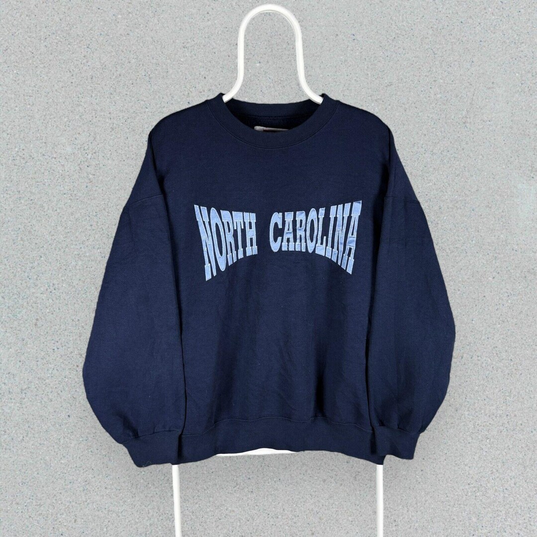 Vintage Dodger North Carolina Blue Sweatshirt Embroidered Spell Out Mens Large - Etsy
