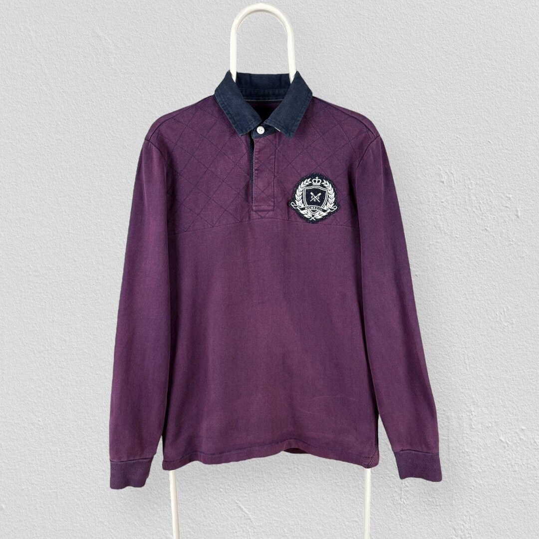 Crew Clothing Purple Rugby Polo Shirt Long Sleeve Mens Small - Etsy