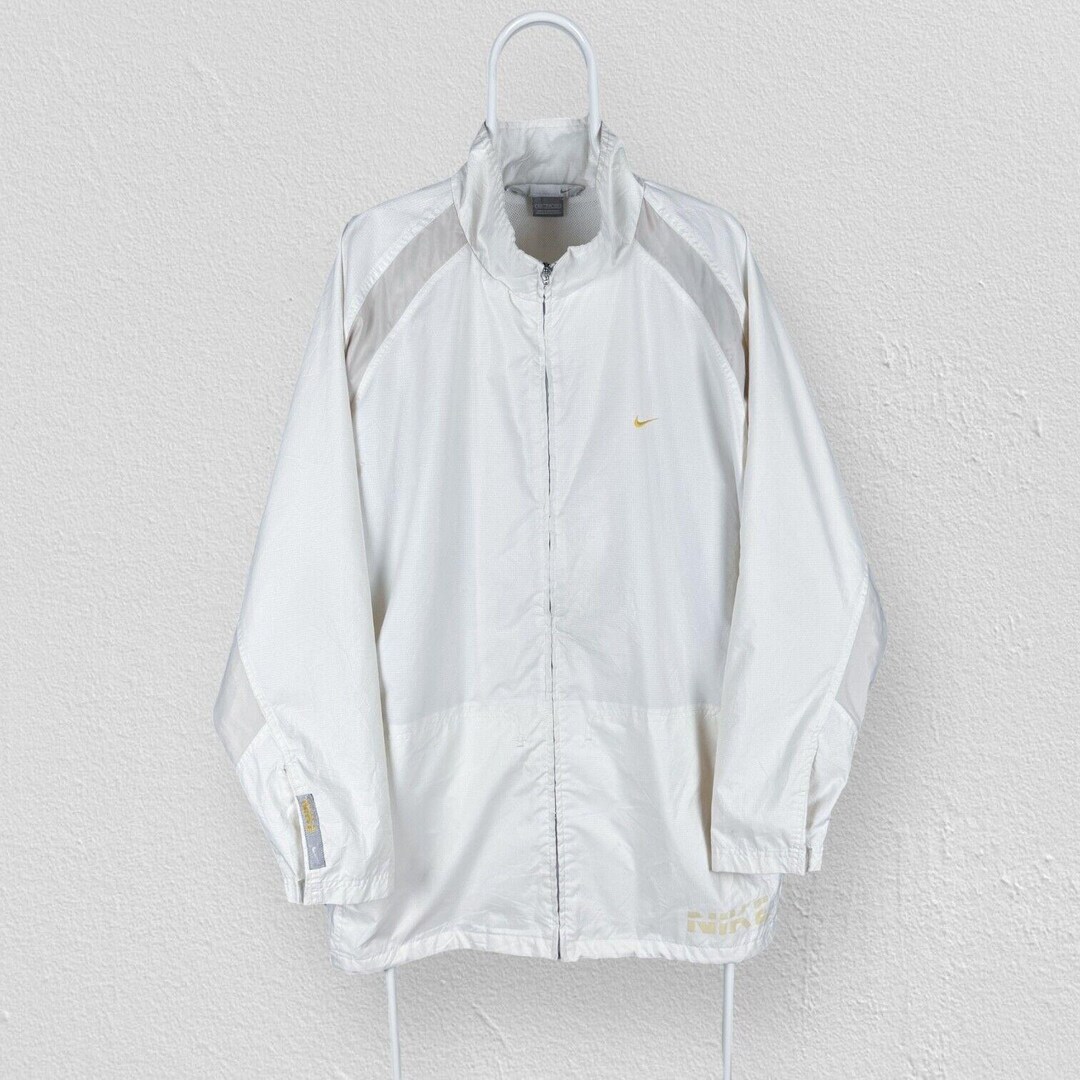 Vintage Nike White Track Top Jacket 90s Silver Tag Mens XXL - Etsy