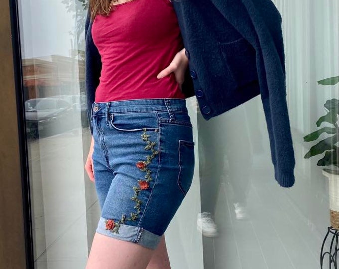 Pretty Rust Collection Women's Embroidered Shorts - Etsy