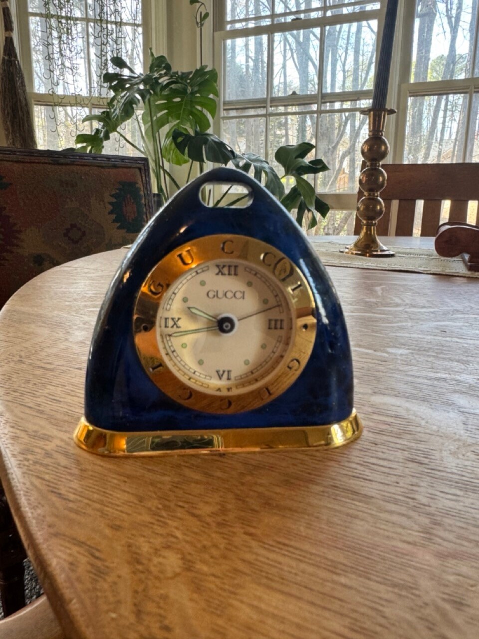 RARE Vintage Gucci Stirrup Travel Alarm Clock Lapis Blue, Swiss-made - Etsy