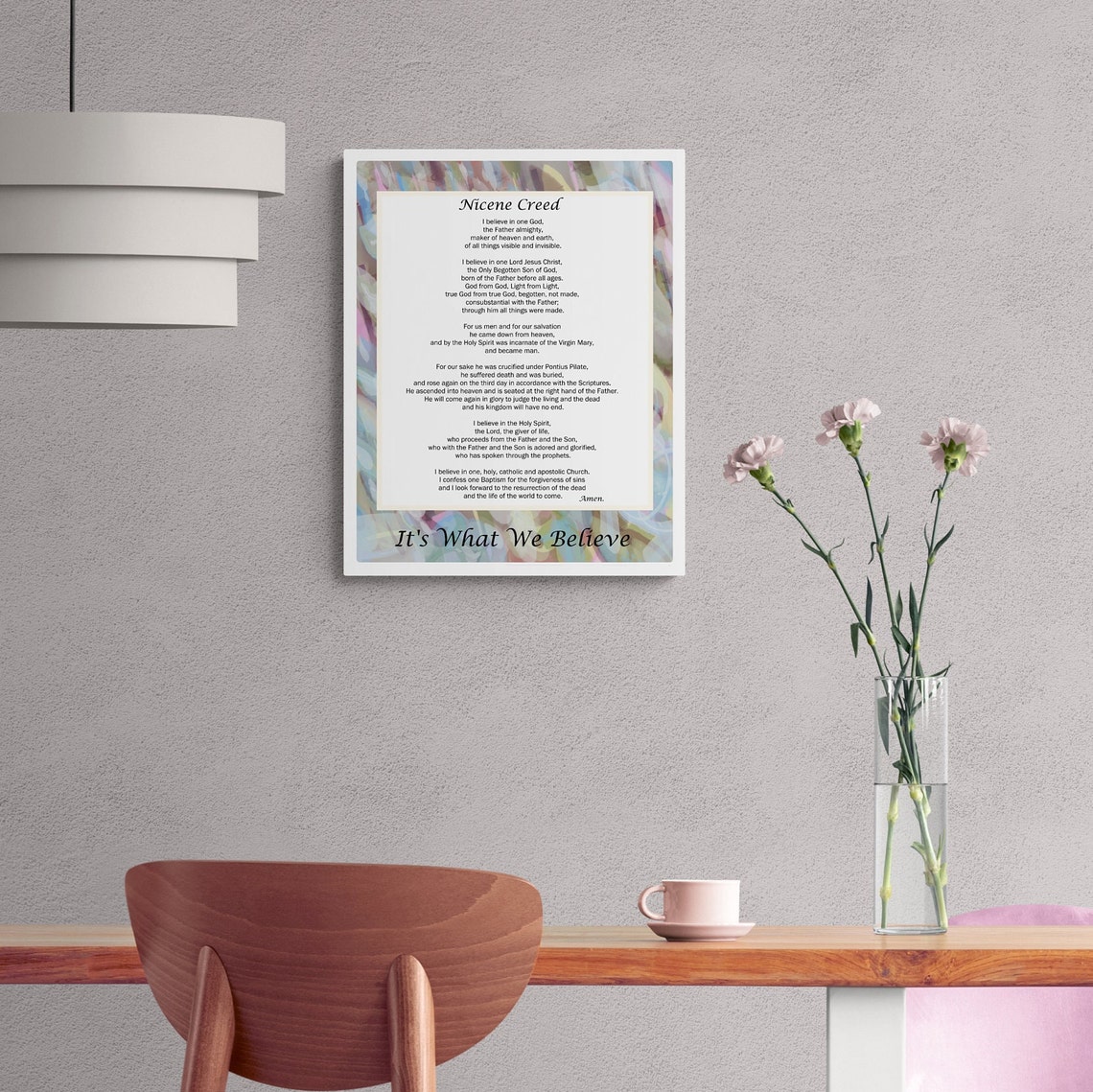 Printable Nicene Creed 16in X 20in Poster With Original Art, A ...