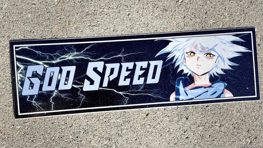 God Speed Anime Decal - Etsy
