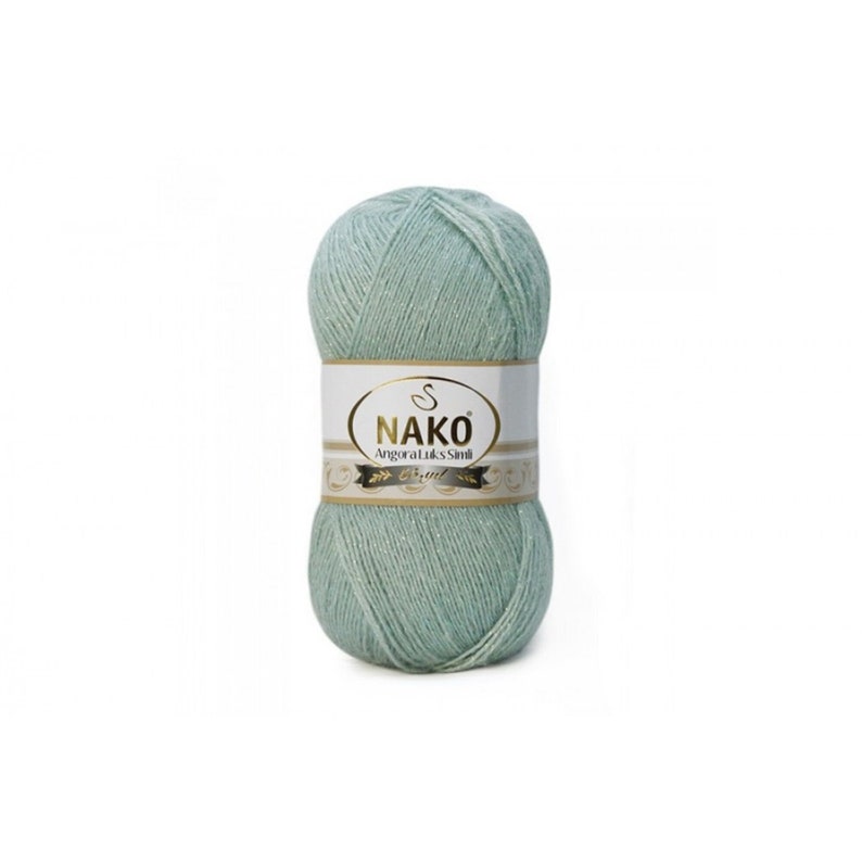 Nako Angora Luks Simli, Crochet Yarn, Knitting Yarn, Babyyarn, Acrylic ...