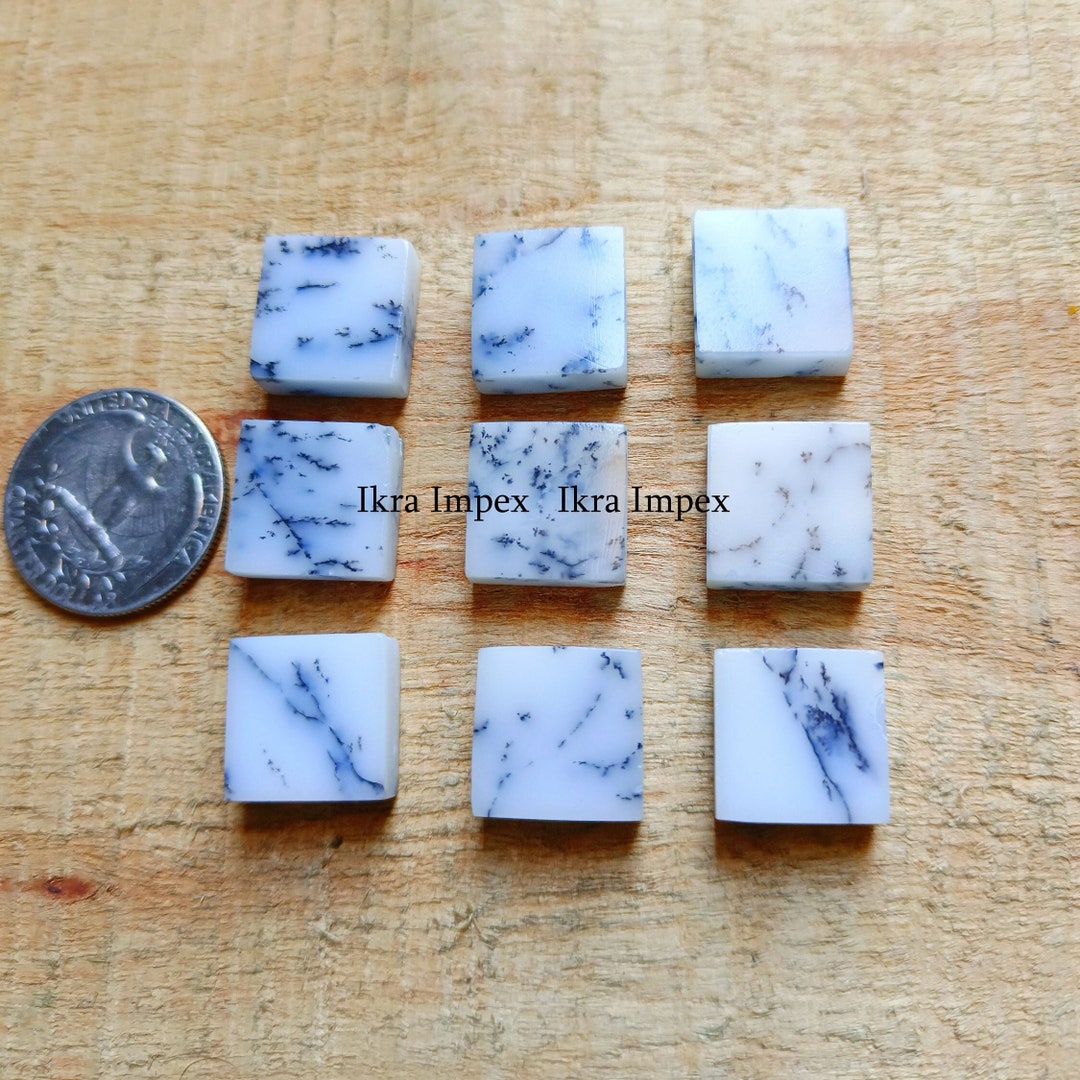 Rare Quality Dendrite Square Shape Size 5mm to 30mm, Top Grade Natural ...