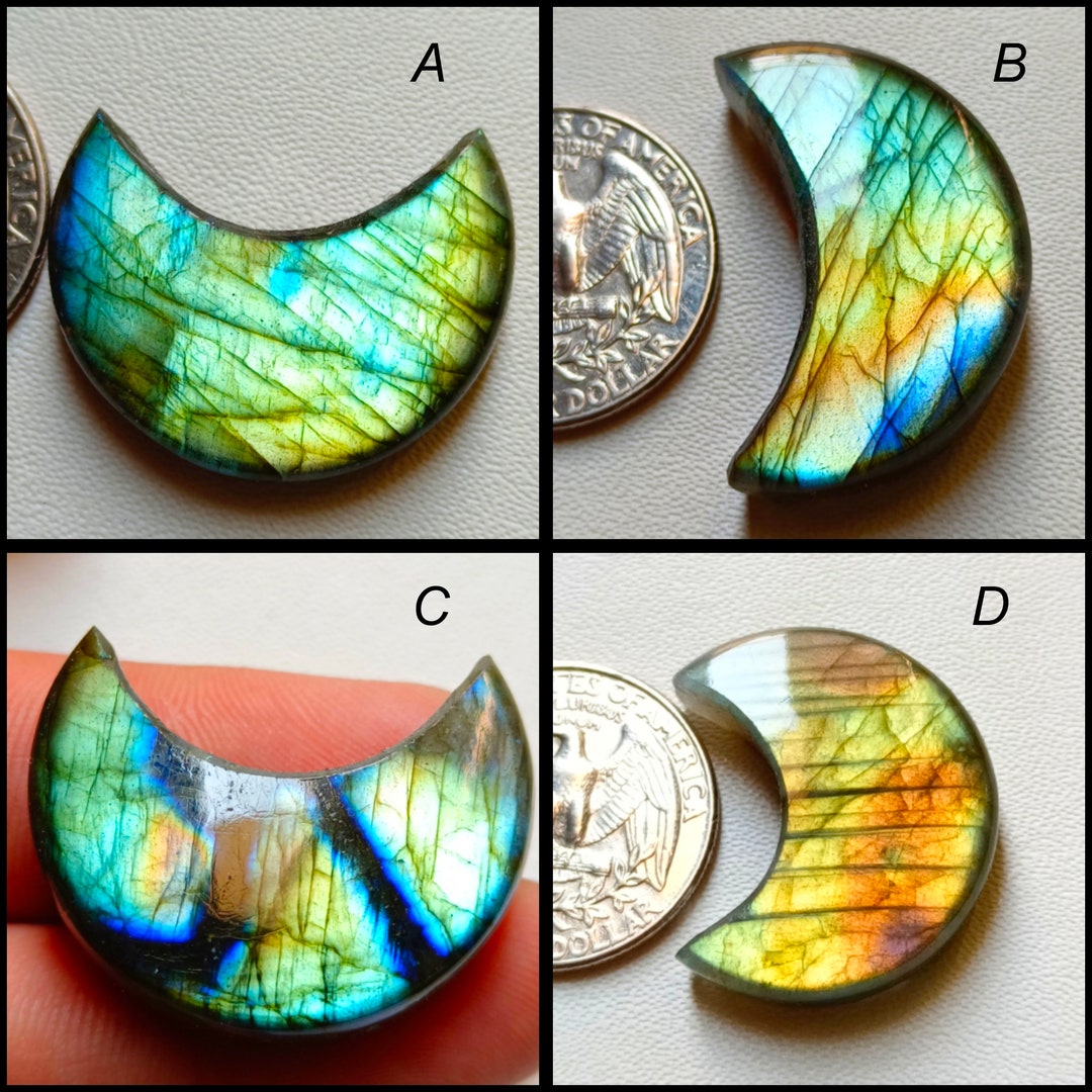 Genuine Moon Labradorite Cabochon, Healing Labradorite Moon, Natural ...