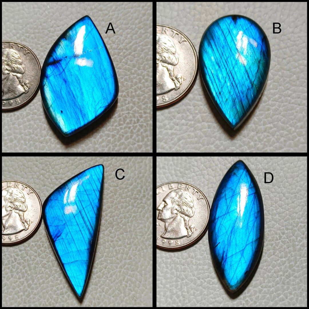 Unique ~ Blue Labradorite, Natural Labradorite Cabochon, Best Quality ...