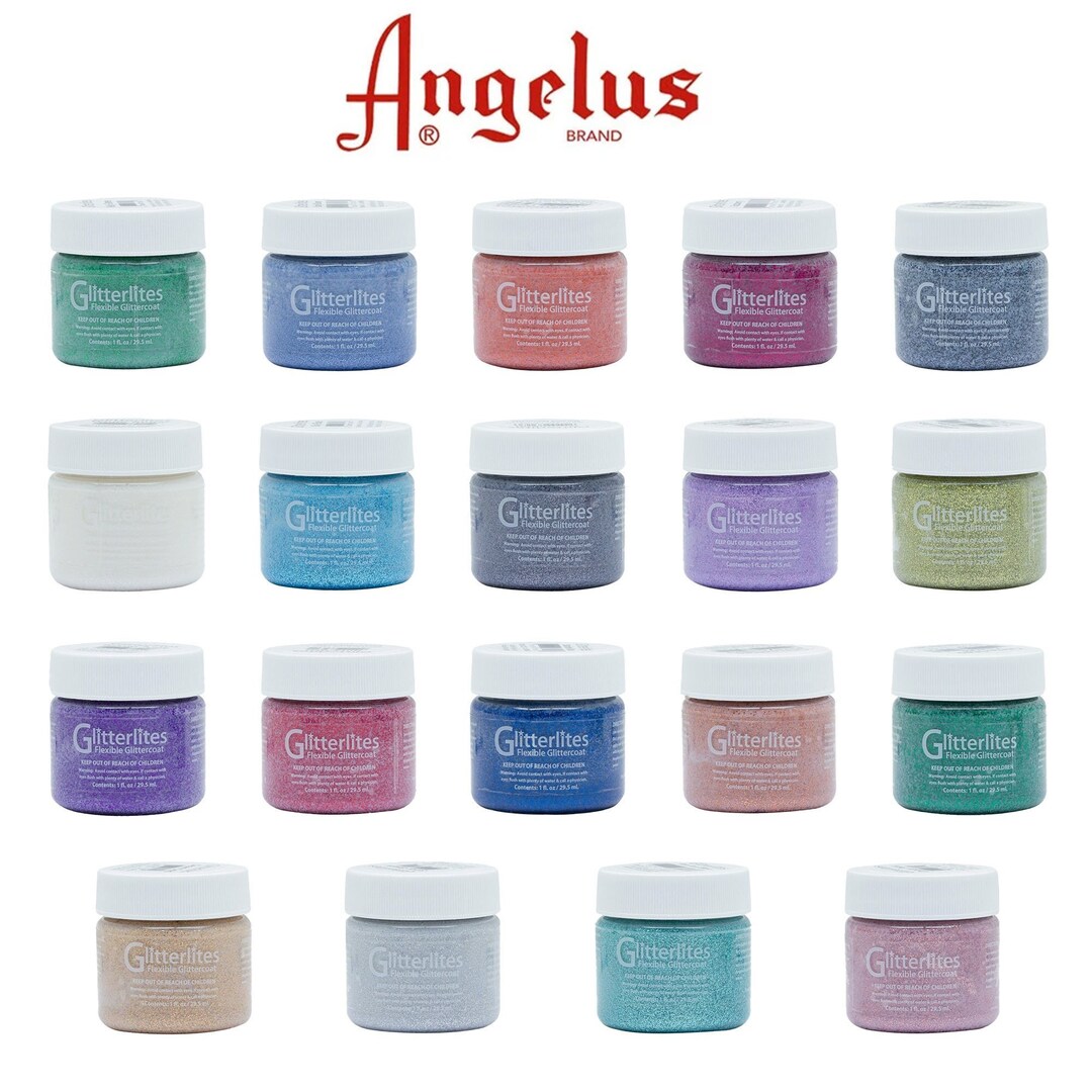 Angelus Acrylic Glitterlites Eather Dye 1oz (29.5ml) - All Colors - Etsy