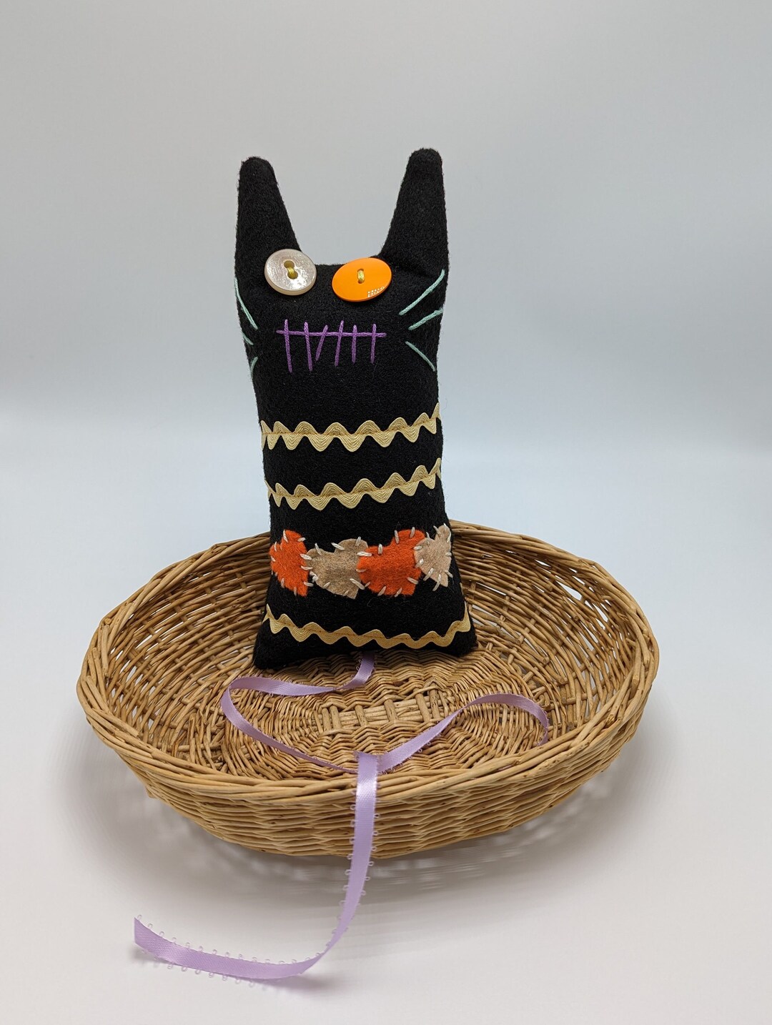 Zed the Zombie Cat Handmade Stuffie Cat - Etsy