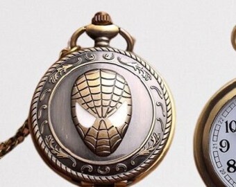 Spider Man Pocket Watch - Etsy
