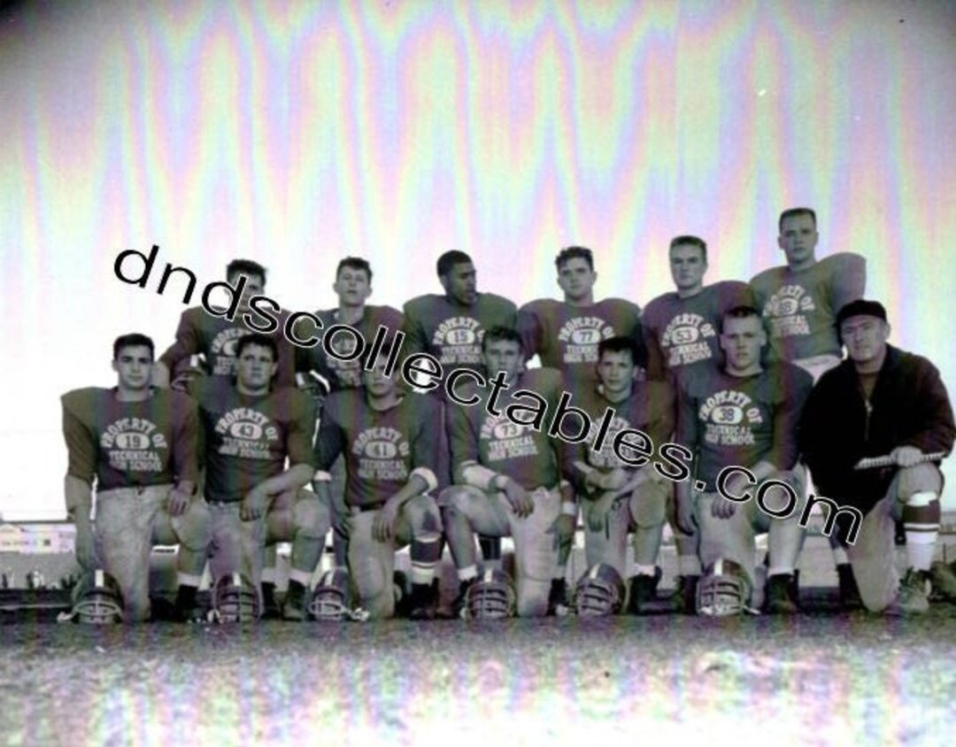 Vintage Late 1950's Photo of a Scranton Technical High School Football ...