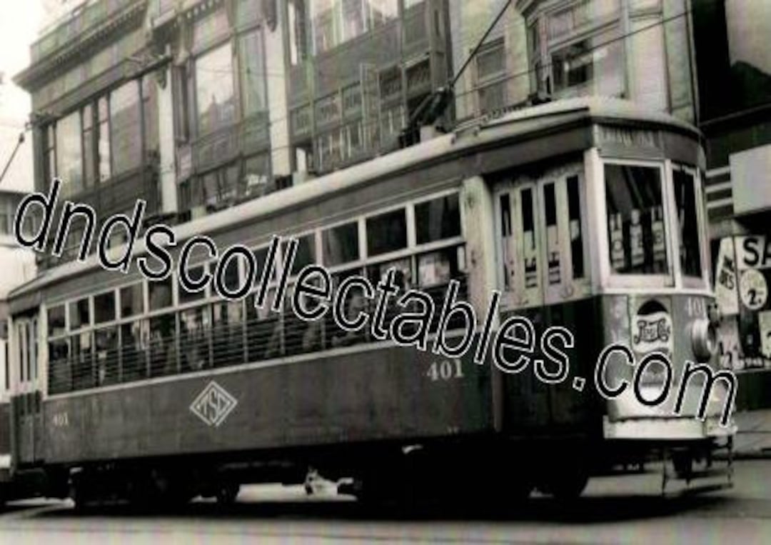 Vintage Scranton Transit Trolley Photograph, Scranton PA 8x10 Premium ...