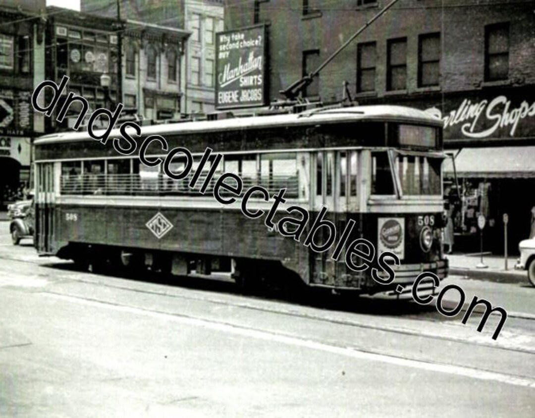 Vintage Scranton Transit Company Trolley Photo, Scranton PA 8x10 ...