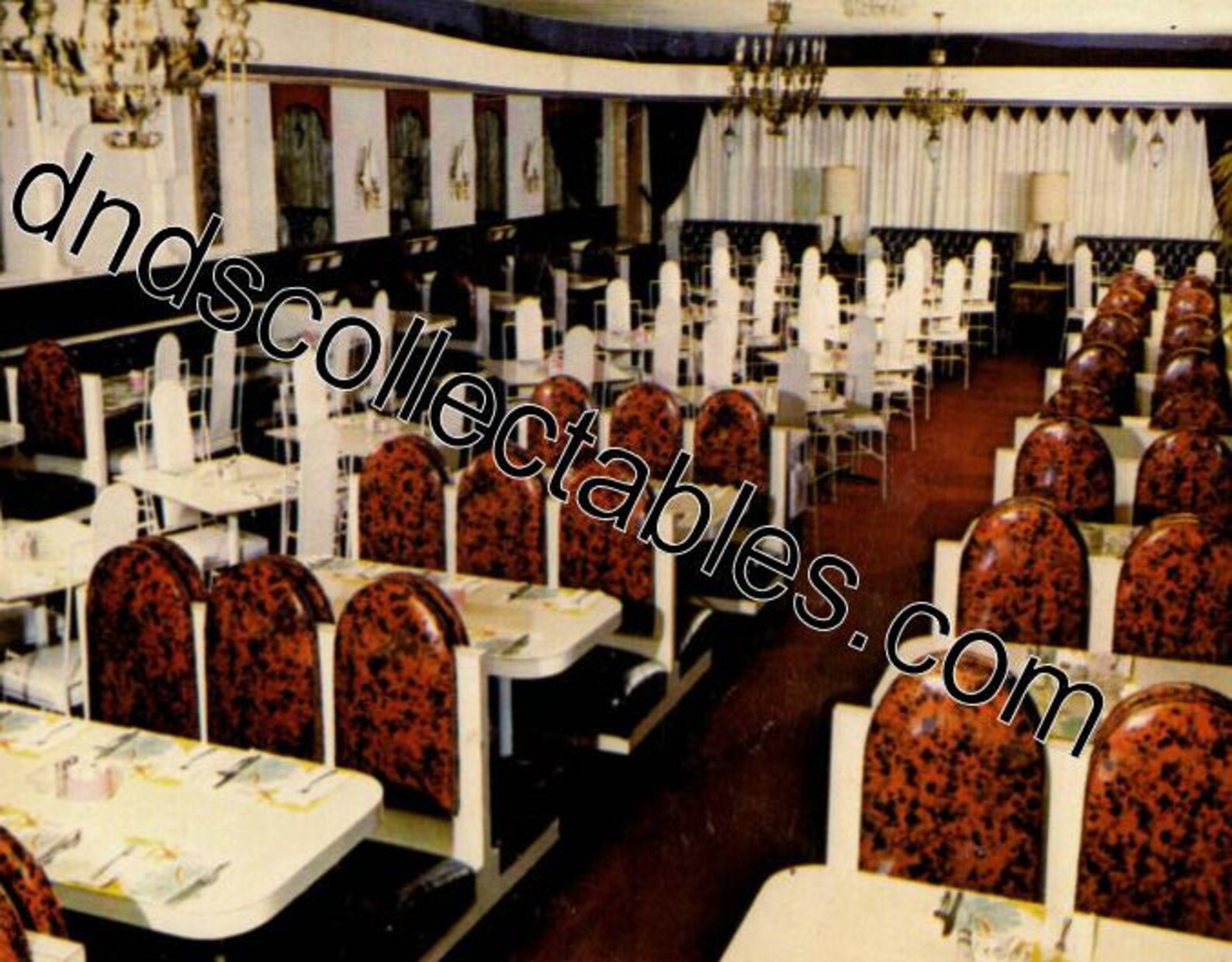 Vintage View Inside the Castle Restaurant, Scranton PA 8x10 Premium ...