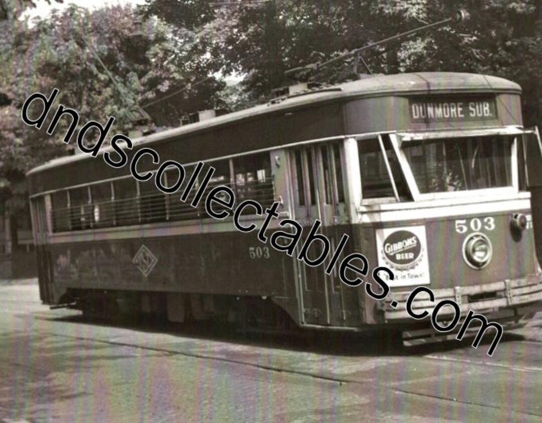 Early Photo of a Scranton Transit Company Trolley in Dunmore, Dunmore ...