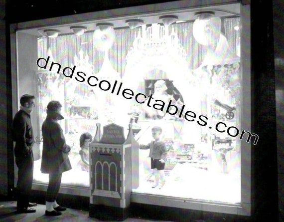Vintage Late 1950's Downtown Christmas Store Window | Etsy