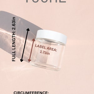 Skincare White Cap Glass Jars for Body Scrubs, Body Lotions, Body ...