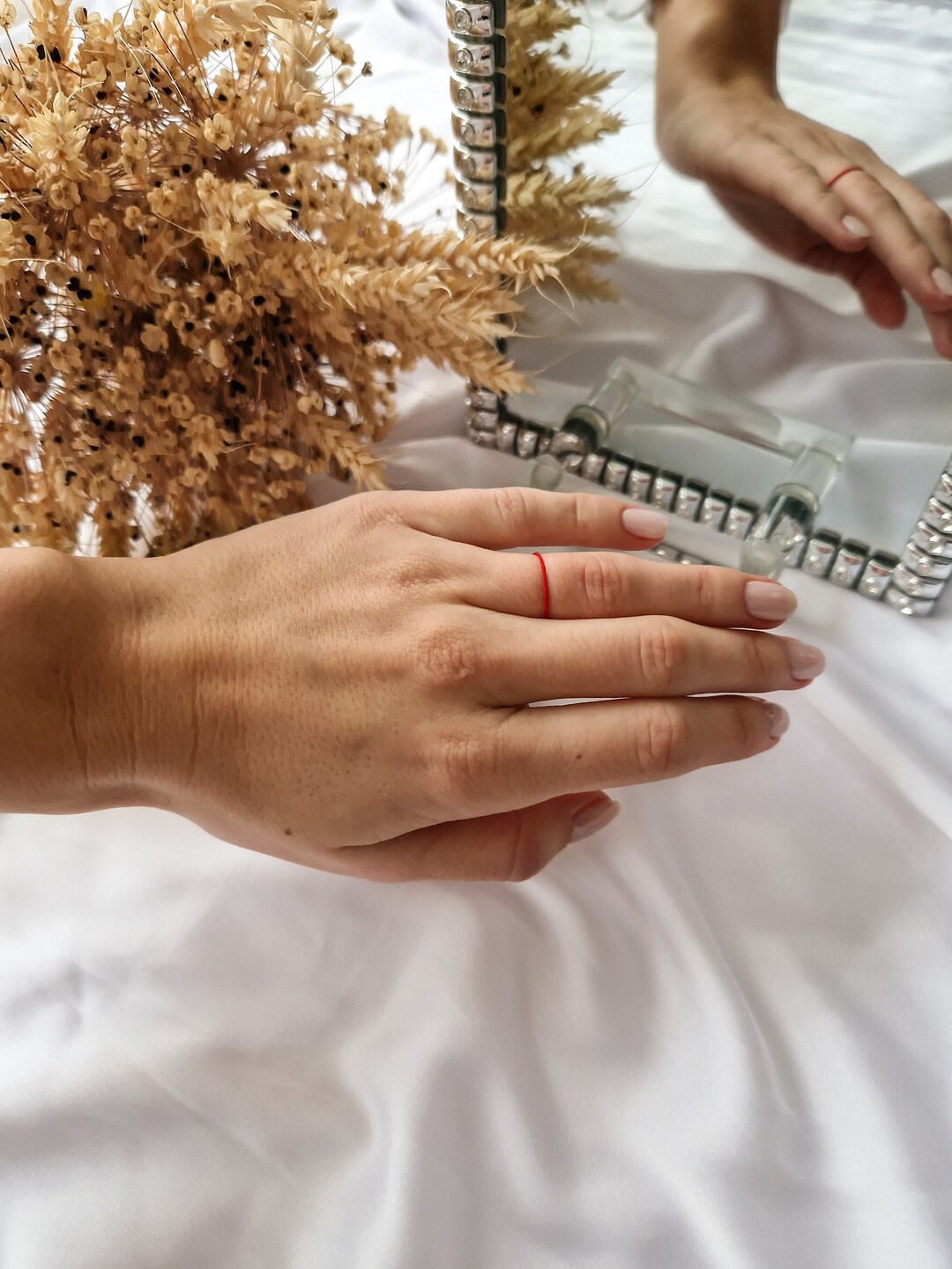 Kabbalah Red String Ring for Protection, Faith and Good Luck ...