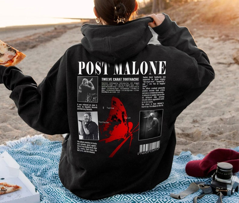 Post Malone Twelve Carat Tour Shirt, Retro Graphic Tee, Hoodie - Etsy