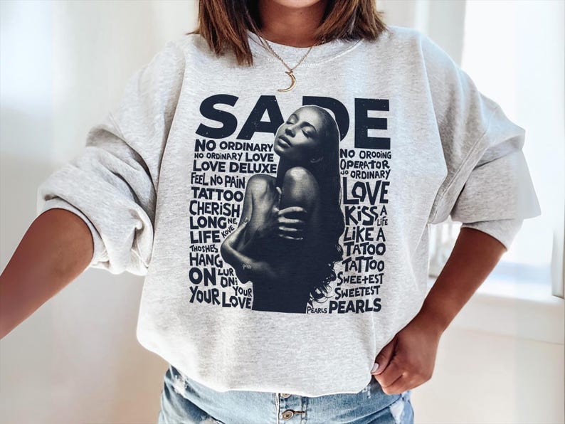 Sade Hoodie, Vintage Album Art Style, Soul Jazz R&B Music Fan Gift - Etsy