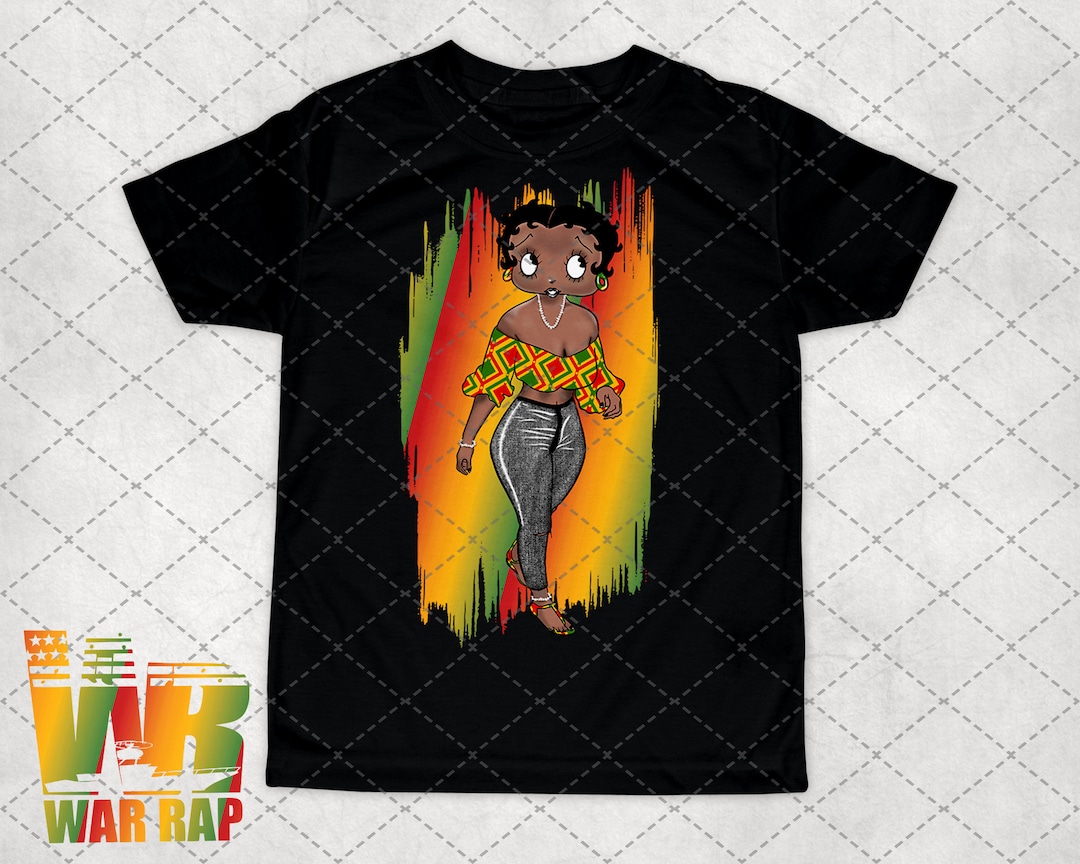 Betty Boop African Png File 1 - Etsy