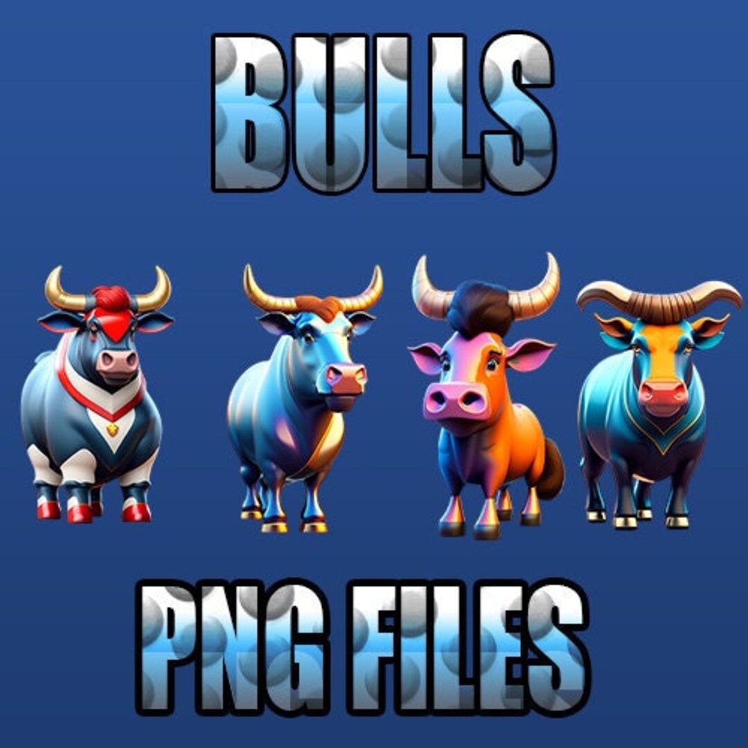 Bulls Pack Png Files - Etsy