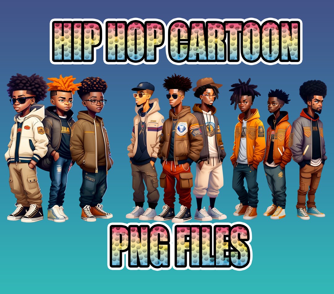 Hip Hop Cartoon Male Teen Pack - Etsy