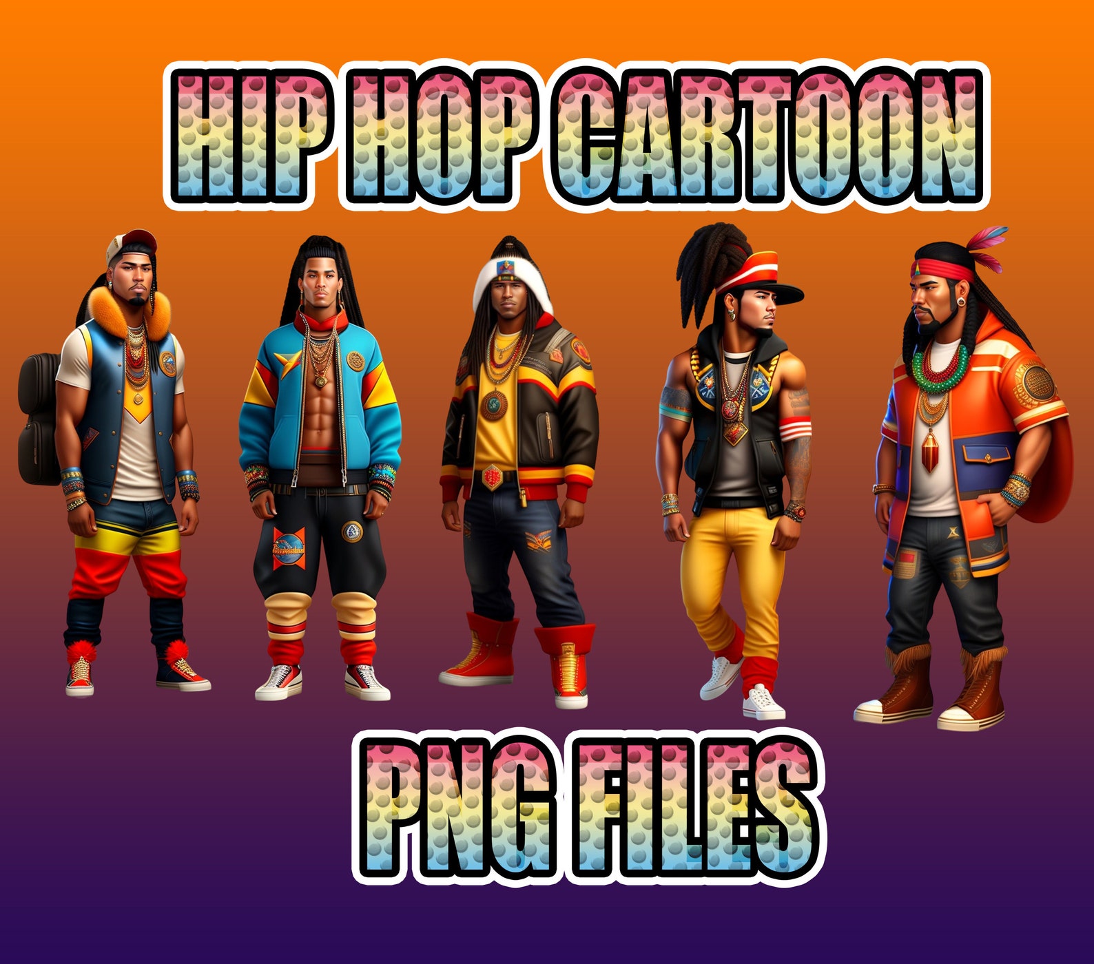 Native American Male Hip Hop Pack - Etsy