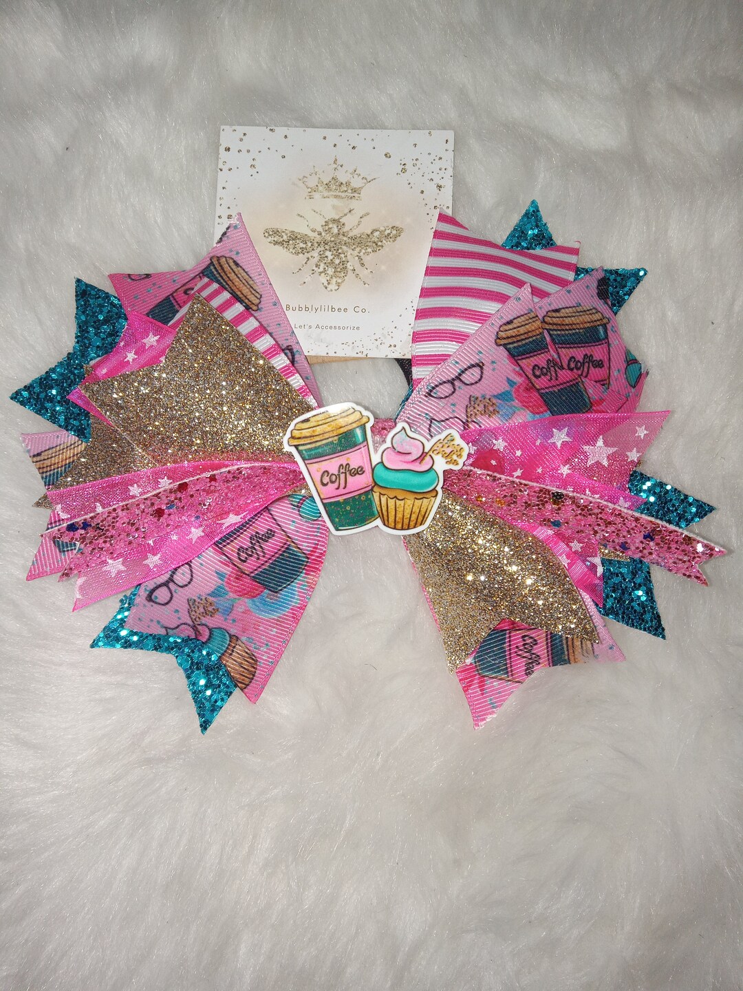 Cute Spiky Coffee Bow - Etsy