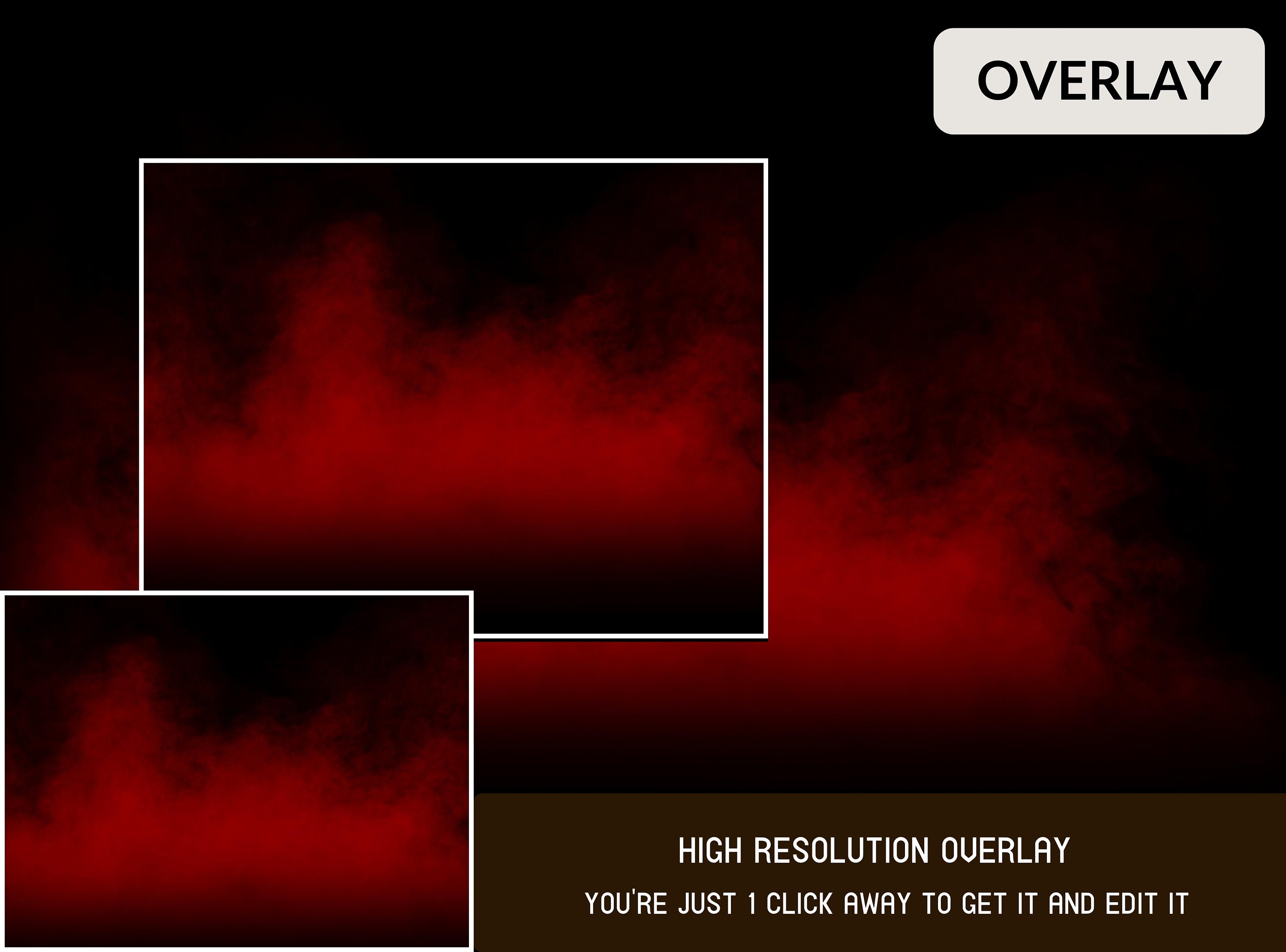 25 Red Fog and Smoke Overlays, Valentine Wedding Photoshop, Realistic ...