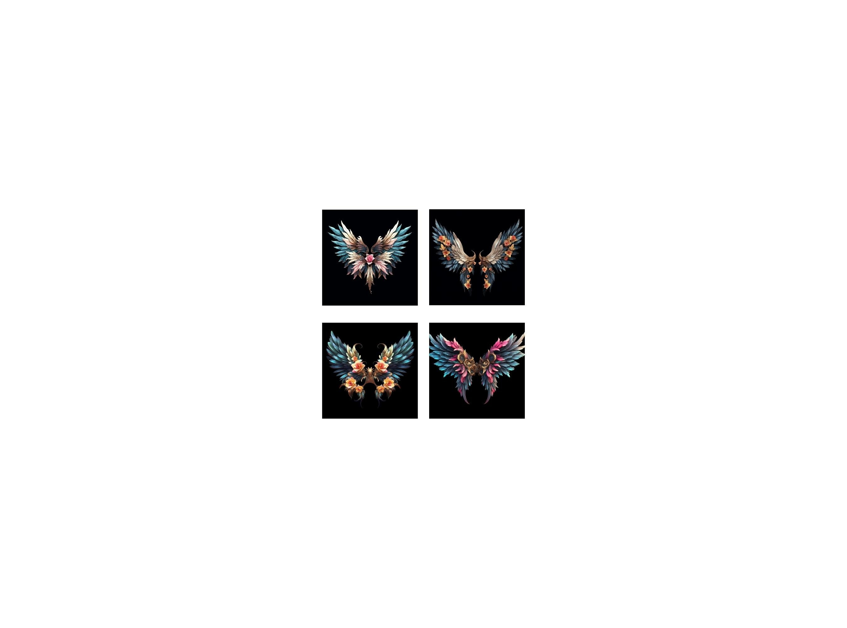 Digital Fairy Wings Overlays, Magic Butterfly Wings, Texture for ...