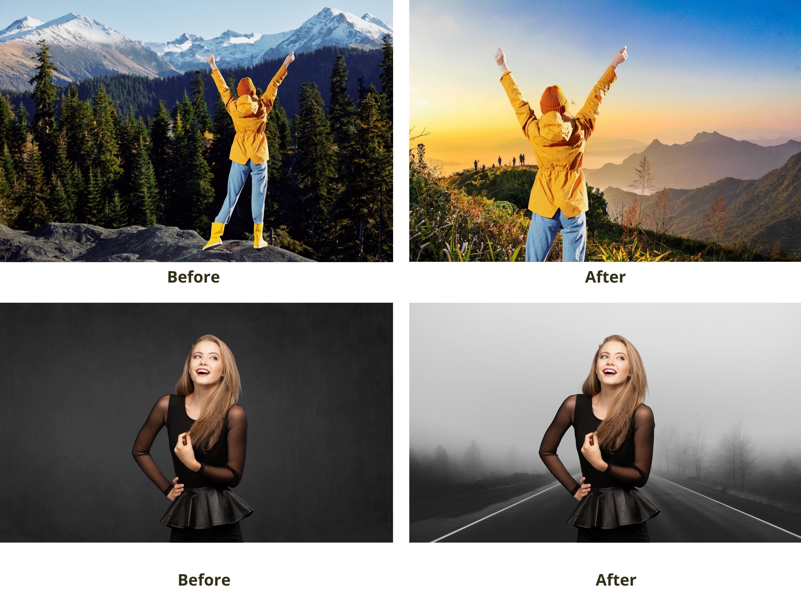 Mist Backdrops Overlay Textures for Photoshop Royal - Etsy