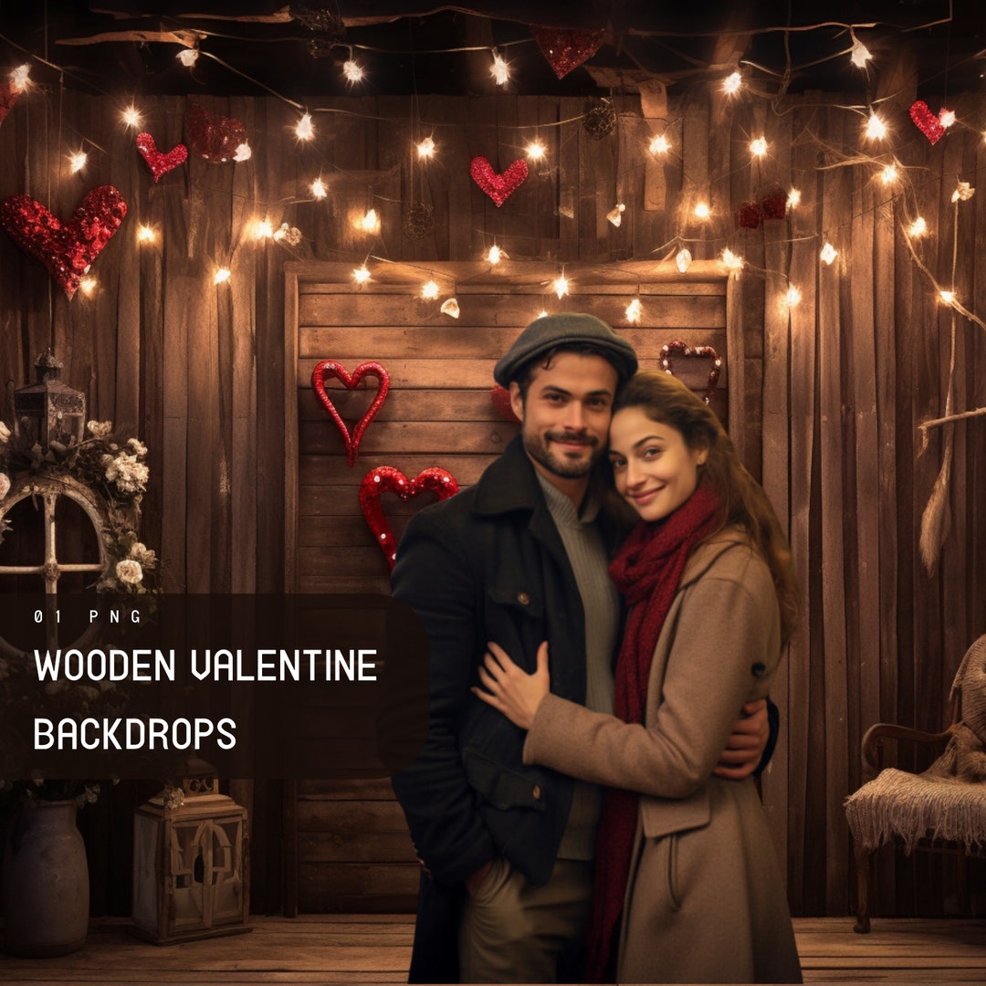 Valentine Backdrop for Couple Photography, Valentine Digital Backdrop ...