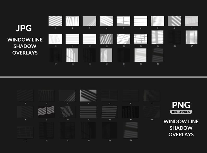 Window Shadow Overlays, Blinds Reflections, Light Casts Effect, Windows ...