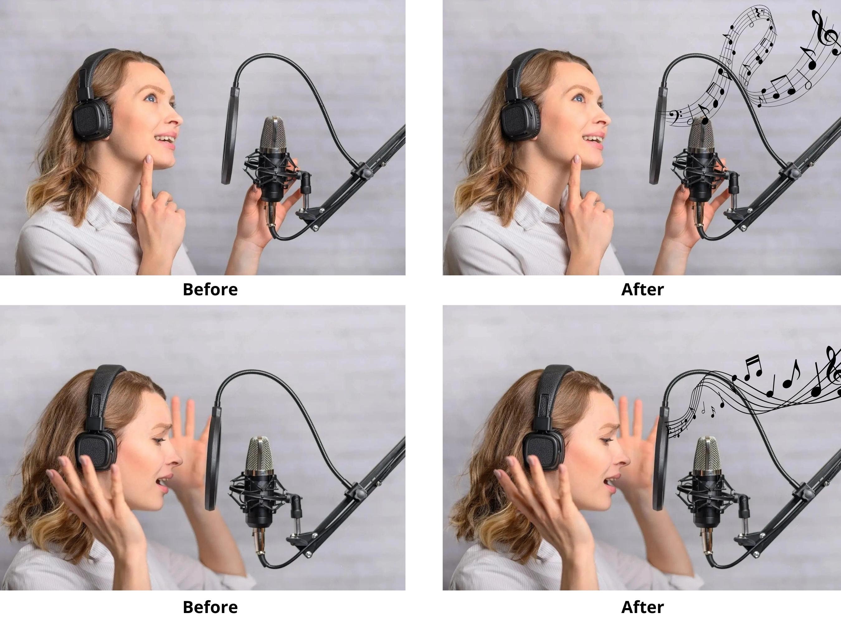 18 Musical Notes Overlays, Photography Prop, Overlay Bundle, Jpg and ...