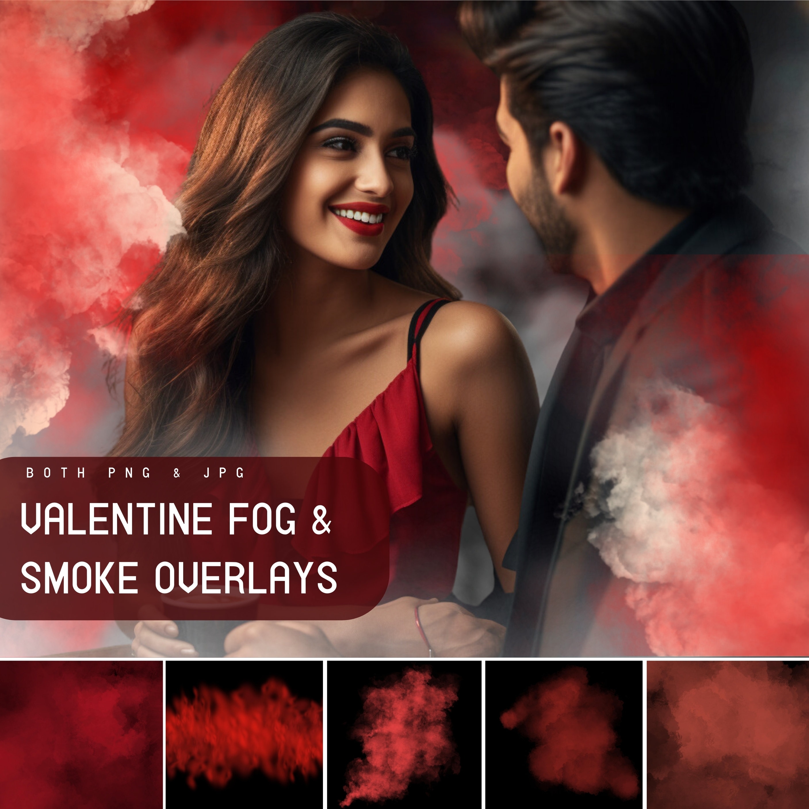 25 Valentines Day Fog Smoke Overlays, Valentine Wedding Photoshop ...