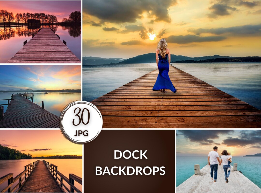 Dock Backdrops Summer Background Boardwalk Background Ocean - Etsy