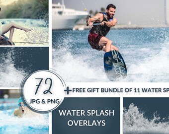 Water Splash Overlay for Photoshop - Etsy