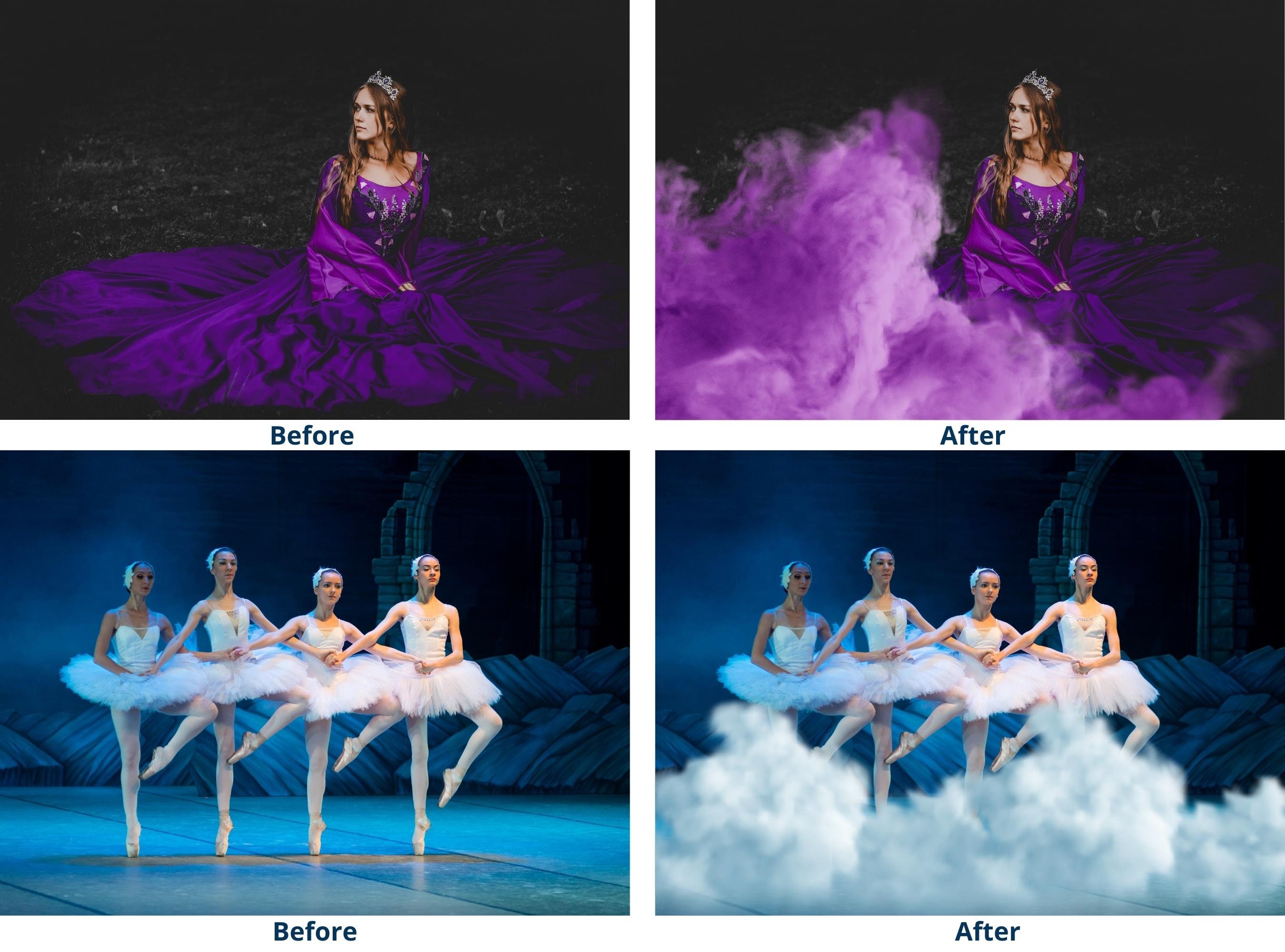 25 Colored Smoke Overlays, Smoke Bomb Overlays, Digital Texture for ...